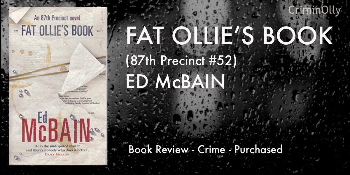 Fat Ollie’s Book by Ed McBain #BookReview – CriminOlly